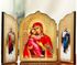 Virgin of Vladimir / Archangels Michael and Gabriel, Gold Foil Triptych - at Holy Trinity Store