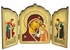 Virgin of Kazan / Archangels Michael and Gabriel, Gold Foil Triptych - at Holy Trinity Store