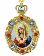 VIRGIN MARY ICON ORNAMENTS and DECORATIONS - at Holy Trinity Store