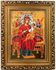 Virgin Mary Queen Of All Wooden Frame Icon With Stand At Holy