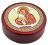 Virgin Mary of Pochaev, Round Wooden Icon Keepsake Box - at Holy ...