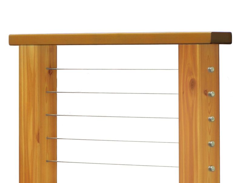 Western Red Cedar Top Rail - 2x4 Clear Grain