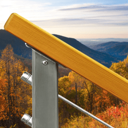 Alaskan Yellow Cedar Cable Railing Systems