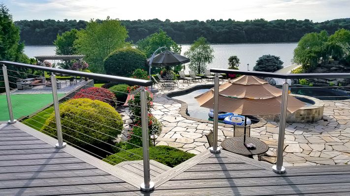 Stainless Steel Round Cable Railing - New York, NY