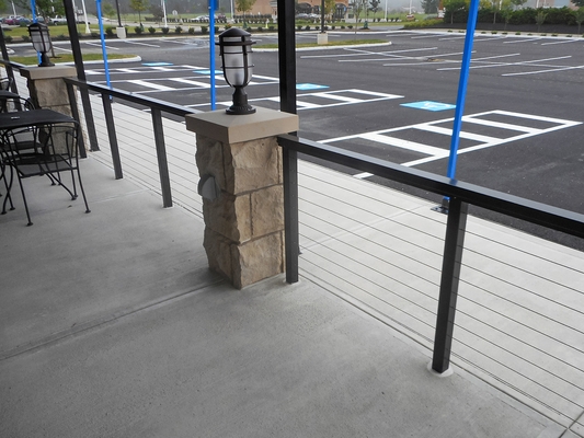 Black Aluminum Cable Railing - Columbus, OH