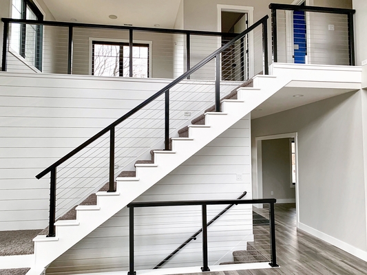 Black Aluminum Cable Railing - Terre Haute, IN