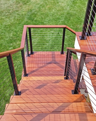 Black Aluminum Cable Railing - Woodbury, MN