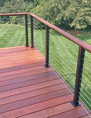 Black Aluminum Cable Railing - Woodbury, MN