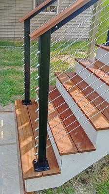 Black Aluminum Cable Railing - Woodbury, MN