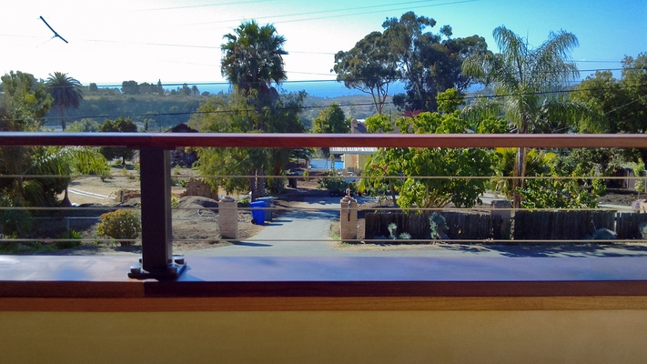 Bronze Aluminum Cable Railing - Encinitas, CA