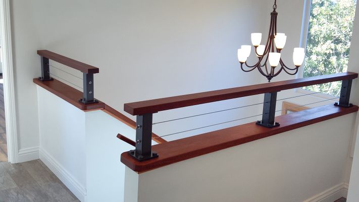 Bronze Aluminum Cable Railing - Encinitas, CA