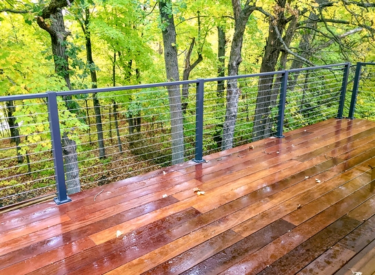Bronze Aluminum Cable Railing - Fargo, ND