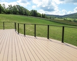 Bronze Aluminum Cable Railing - Meredith, NY