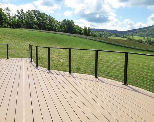 Bronze Aluminum Cable Railing - Meredith, NY