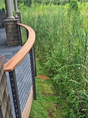 Bronze Aluminum Cable Railing - Newburyport, MA