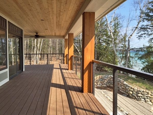 Bronze Aluminum Cable Railing - Traverse, MI
