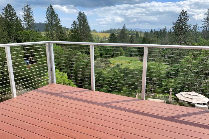 Natural Aluminum Cable Railing - Angwin, CA