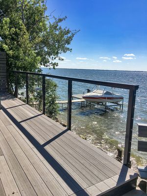 Black Aluminum Cable Railing - Fishing Lake, SK, CA