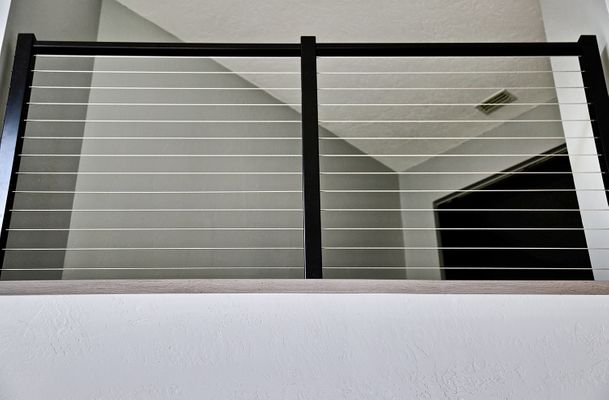 Black Aluminum Cable Railing - Titusville, FL
