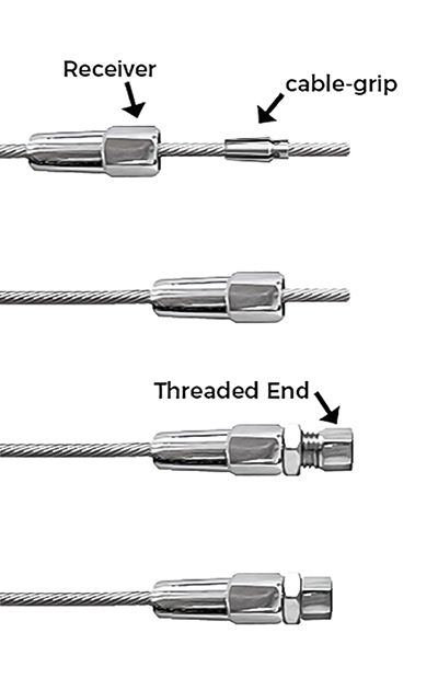 Cable Quick Lock Assembly Type 1 for Metal Posts