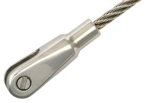 Cable Railing Systems Fixed Jaw Clevis With 7x7 Cable