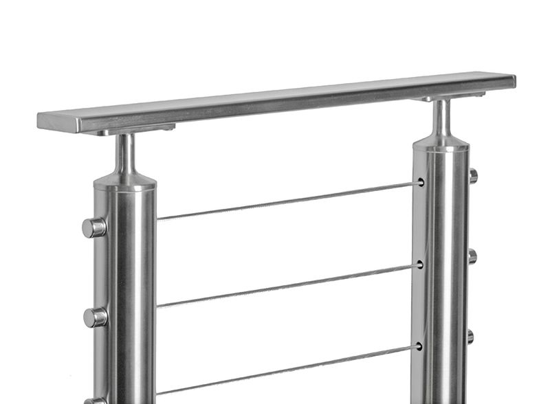 Flat Stainless Steel 20ft Tube for Top Rail