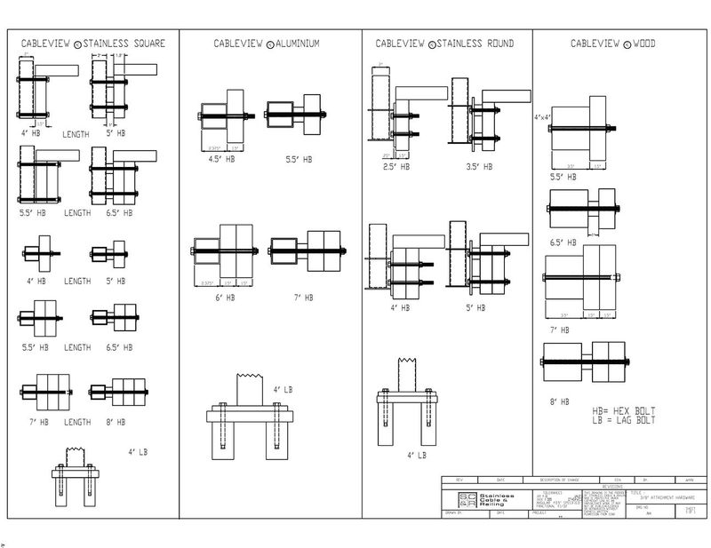 Post Lag Attachment Hardware