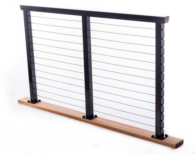 Cable Railing Rectangular Rail End
