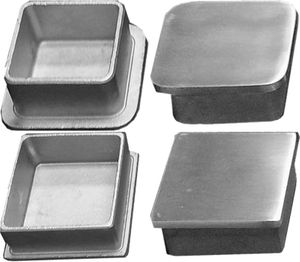 Square Post Cap Connector for Stainless Steel Rail Systems