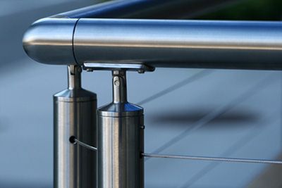 Cable Railing Systems - Round Stainless Steel Railing
