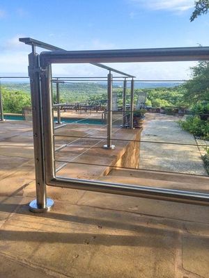 Stainless Round & Rectangular Cable Railing - Wimberely, TX