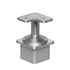 Stainless Square Corner Flat Post Cap