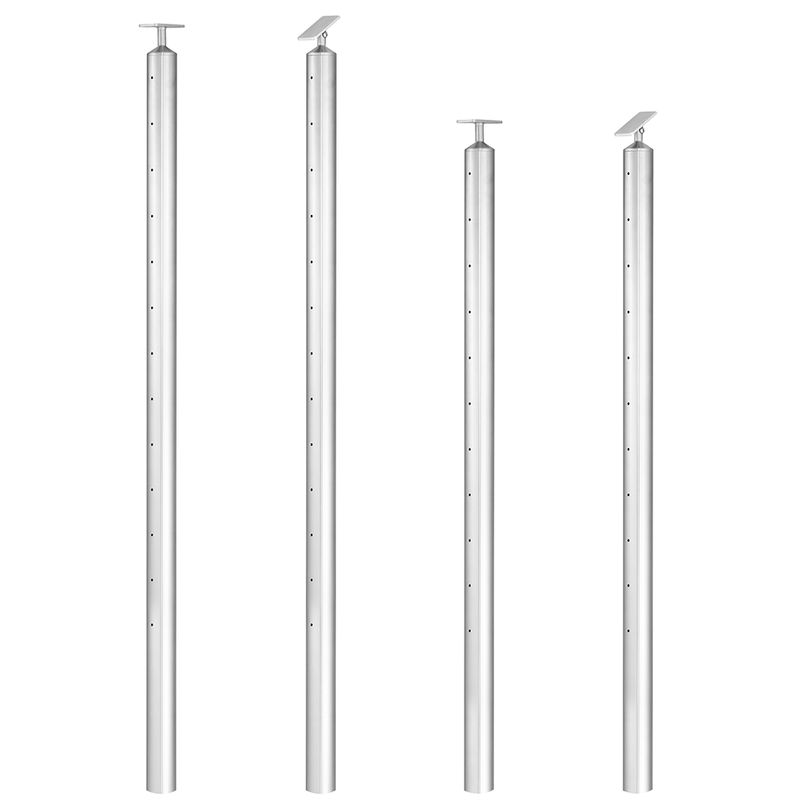 Welded Stainless Steel Cable Railing Posts - Oahu