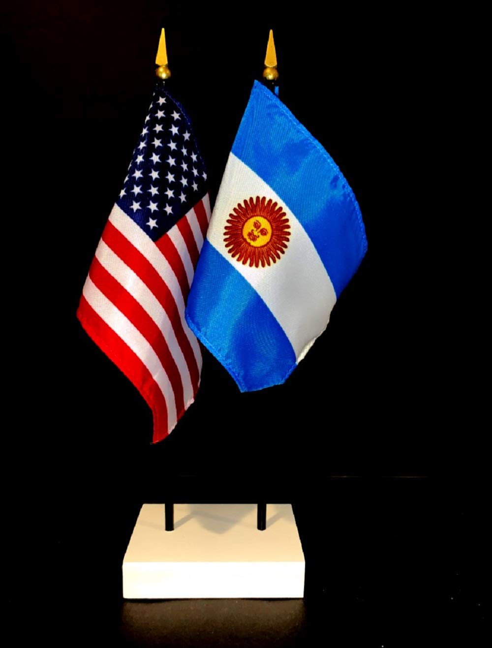 Argentina and US Flag Desk Set - Argentina