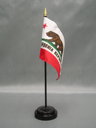 Miniature flags, miniature California flag, California desk flag ...