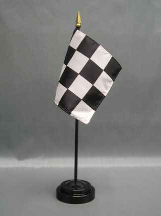 Checkered End of Race Miniature Flag - Miniature Racing Flags