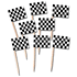 Checkered Flag Toothpicks - Solid Color & SpecialtyToothpick Flags