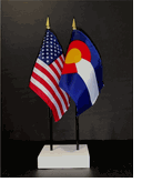 Miniature flags, miniature Colorado flag, Colorado desk flag, Colorado ...