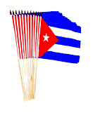 Cuba small mini 4"x6" stick flags, Cuban 4x6 miniature desk & table ...