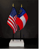 Miniature flags, miniature Georgia flag, Georgia desk flag, Georgia ...
