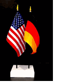 Germany small mini little 4"x6" stick flags, German 4x6 miniature desk ...