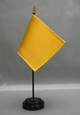 Gold Miniature Flags - Nylon - Miniature Solid Color Flags