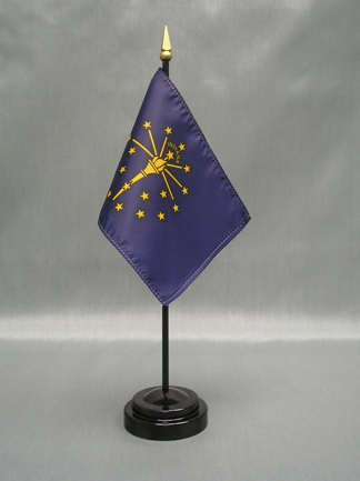 Miniature flags, miniature Indiana flag, Indiana desk flag, Indiana ...