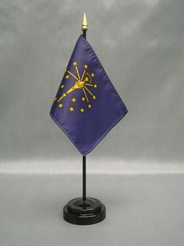 Miniature flags, miniature Indiana flag, Indiana desk flag, Indiana ...