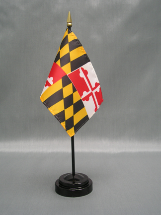 Miniature flags, miniature Maryland flag, Maryland desk flag, Maryland ...