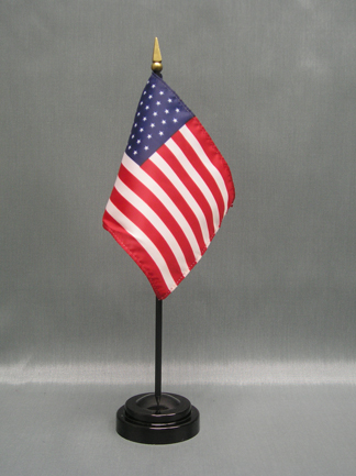 United States of America small little mini 4"x 6" stick flags, American ...