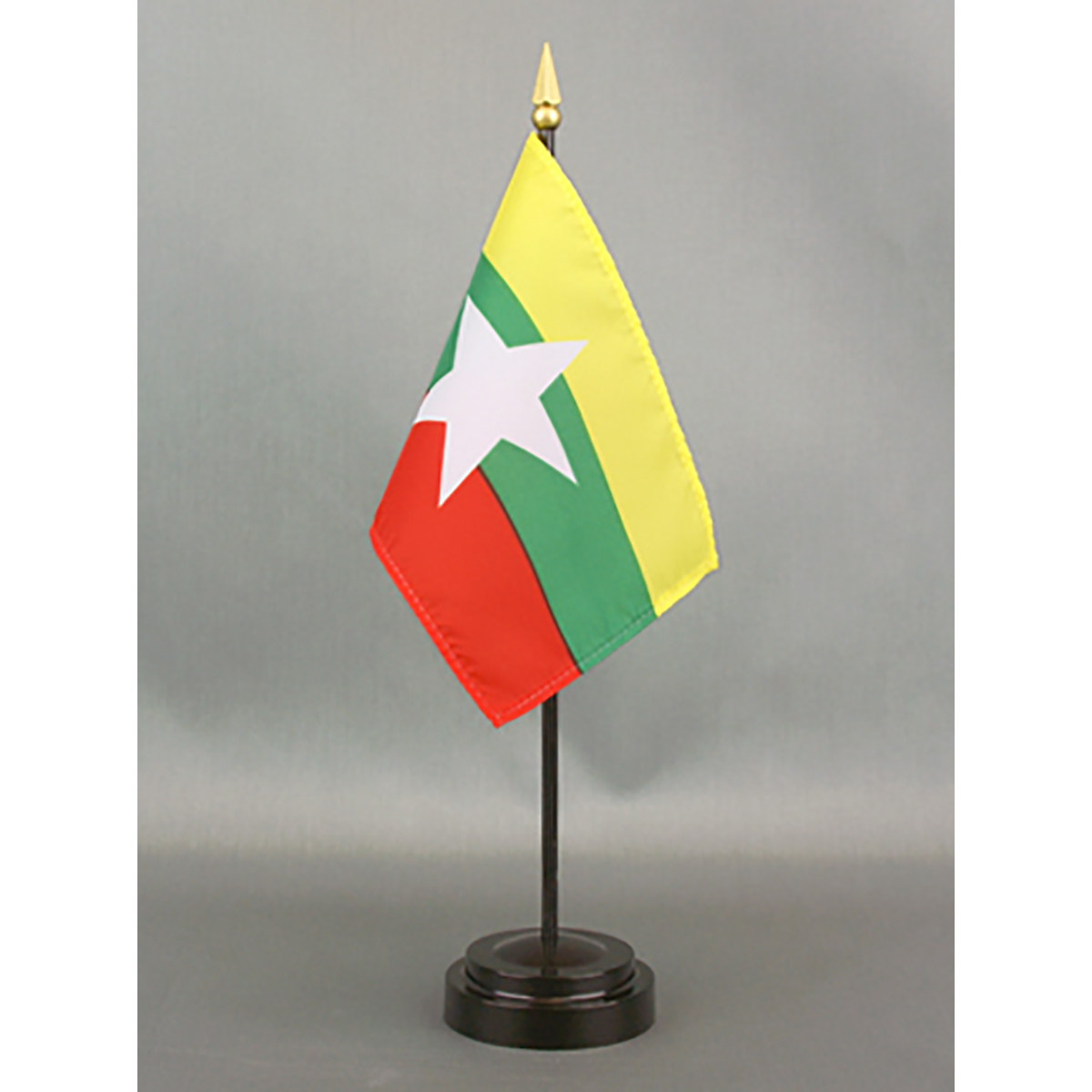 Myanmar(Burma) small little mini 4"x 6" stick flags, Burmese 4x6 ...