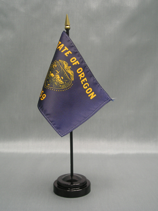 Miniature flags, miniature Oregon flag, Oregon desk flag, Oregon stick ...