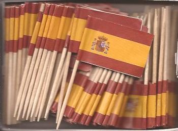 Spain toothpick flags, Spainish flag toothpicks and party cocktail ...
