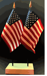 United States of America small little mini 4"x 6" stick flags, American ...